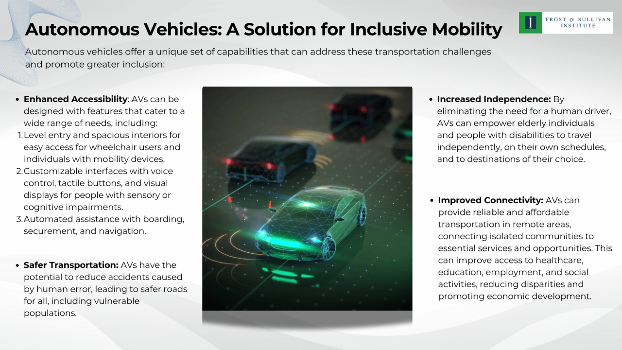Autonomous Vehicles: Driving Towards a More Inclusive Future - Frost & Sullivan Institute